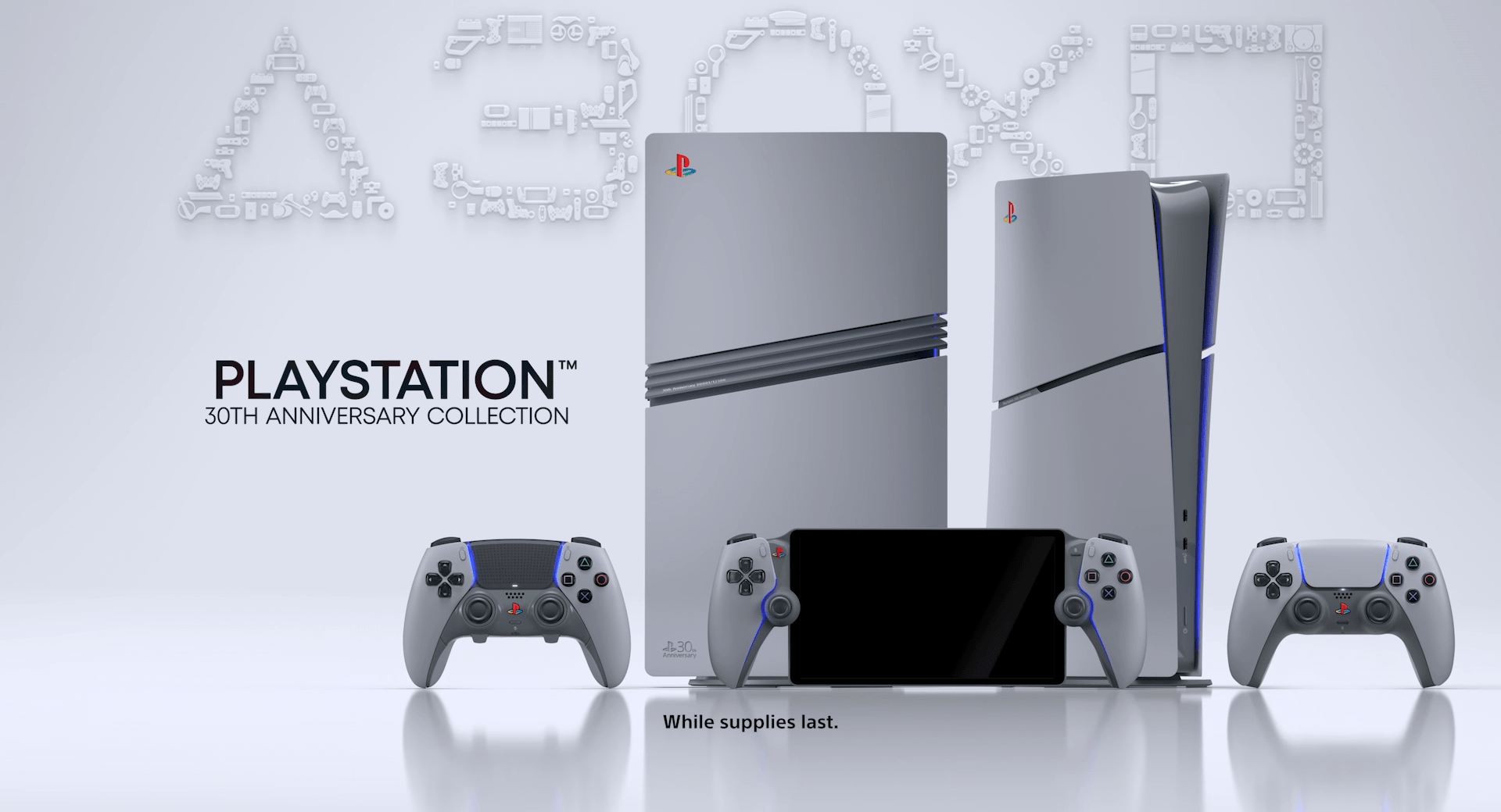 PS5 e PS5 Pro | Sony anuncia consoles cinzas tematizados dos 30 anos da PlayStation